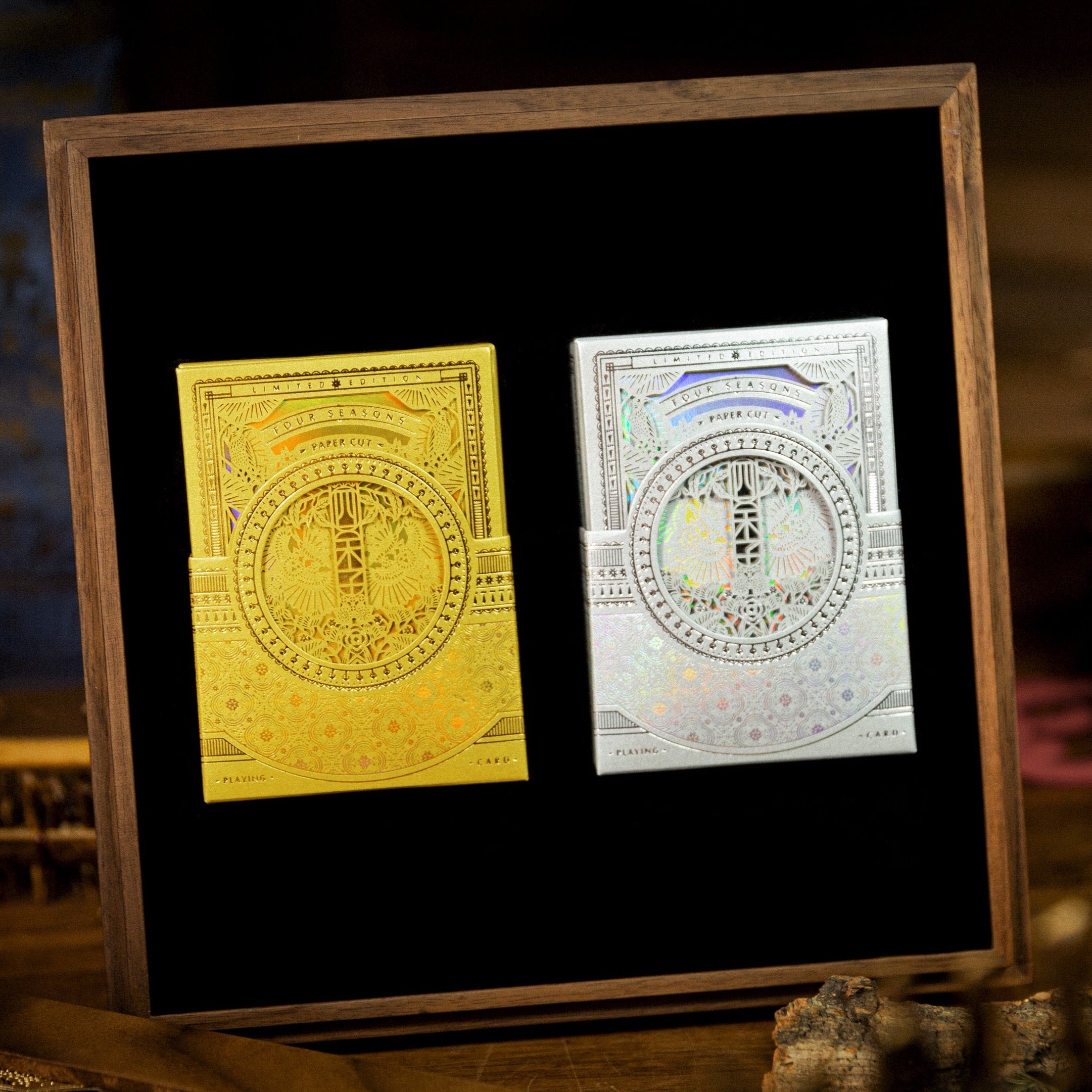 The Four Seasons Wooden Boxset - Ark Playing Cards – Rare Playing Cards