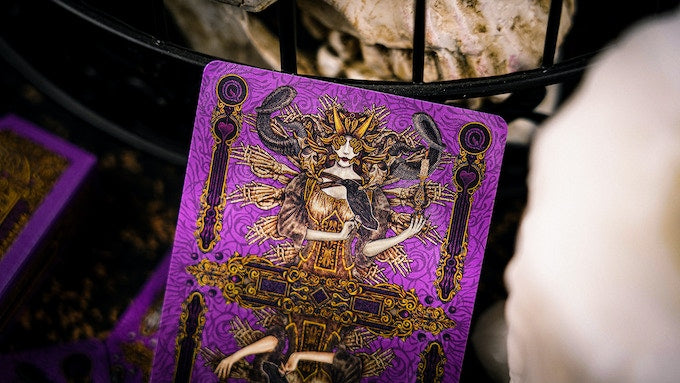 Devildom Luxury Leather Playing Cards by Ark – Rare Playing Cards
