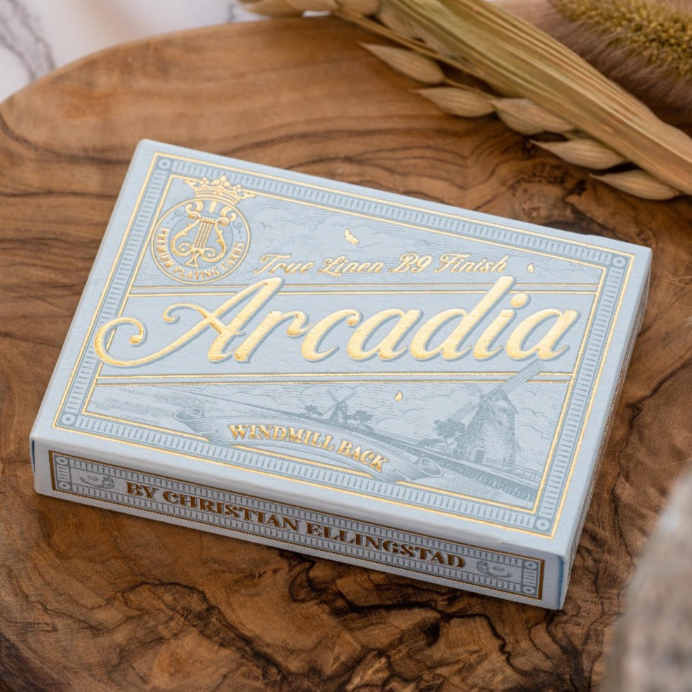 Windmill Back Arcadia Playing Cards Azure Blue Edition – Rare Playing Cards