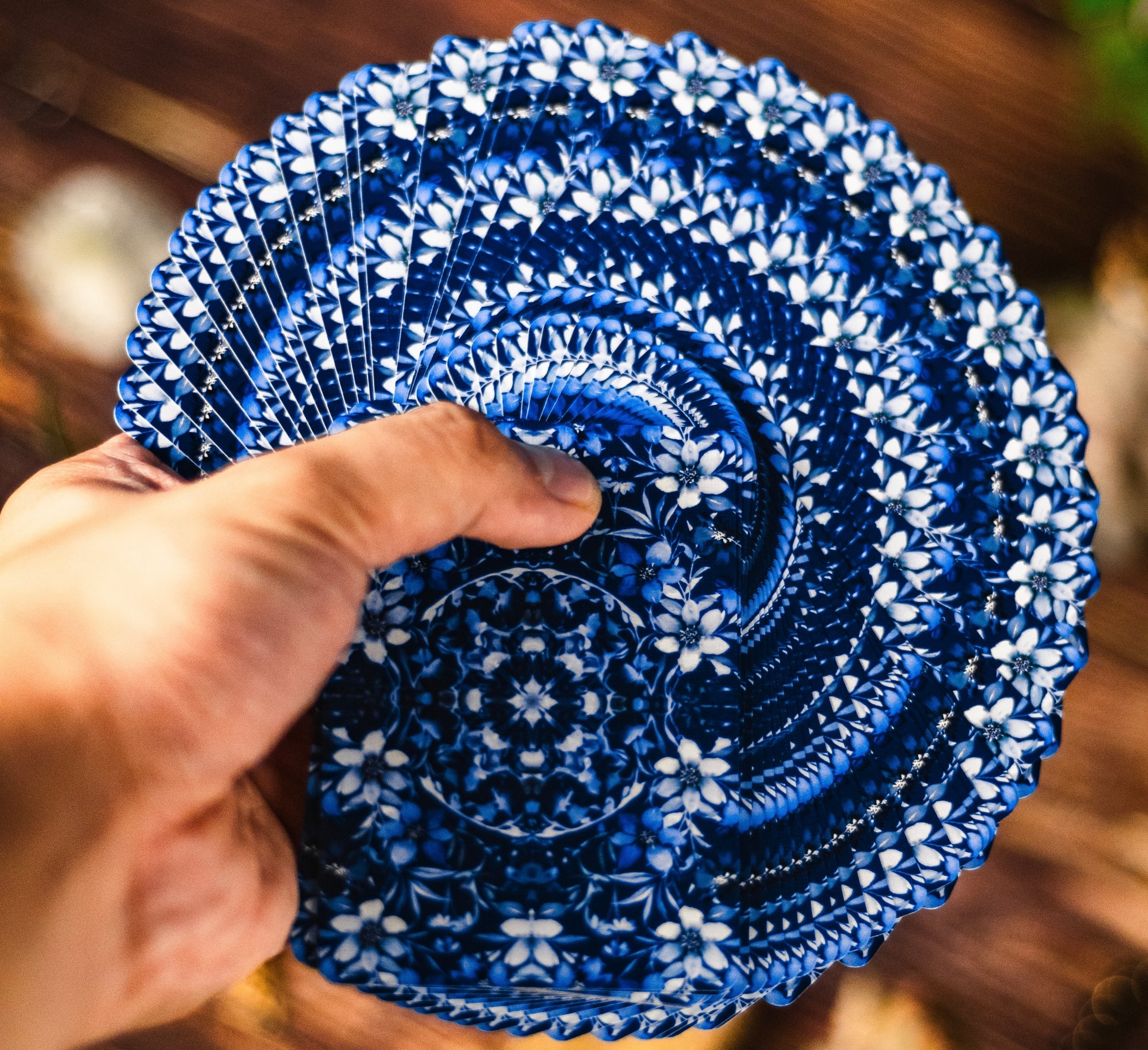 Bloom Sapphire Playing Cards – Rare Playing Cards