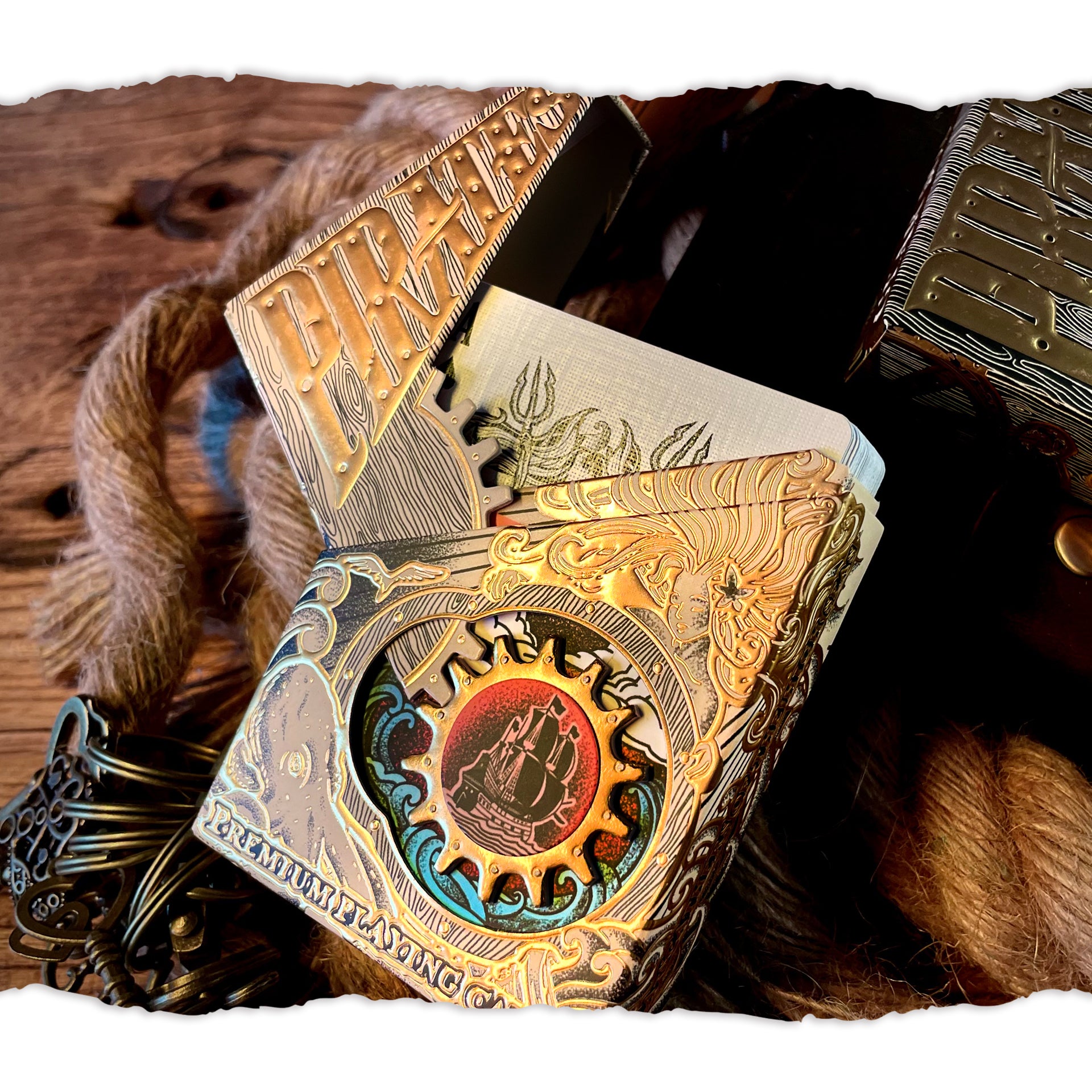 Pirate Playing Cards - Mechanical Daylight Box – Rare Playing Cards
