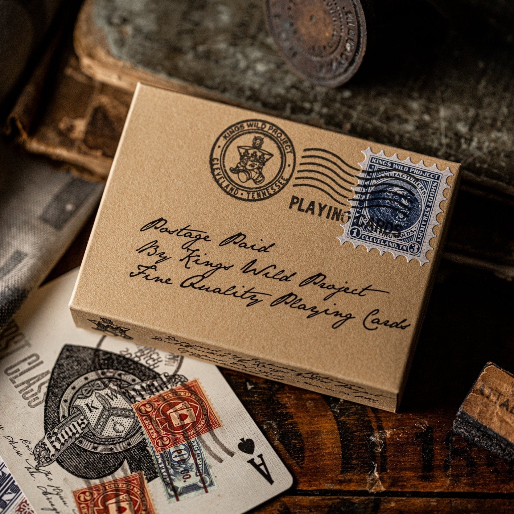 Postage Paid Blue Edition Playing Cards – Rare Playing Cards