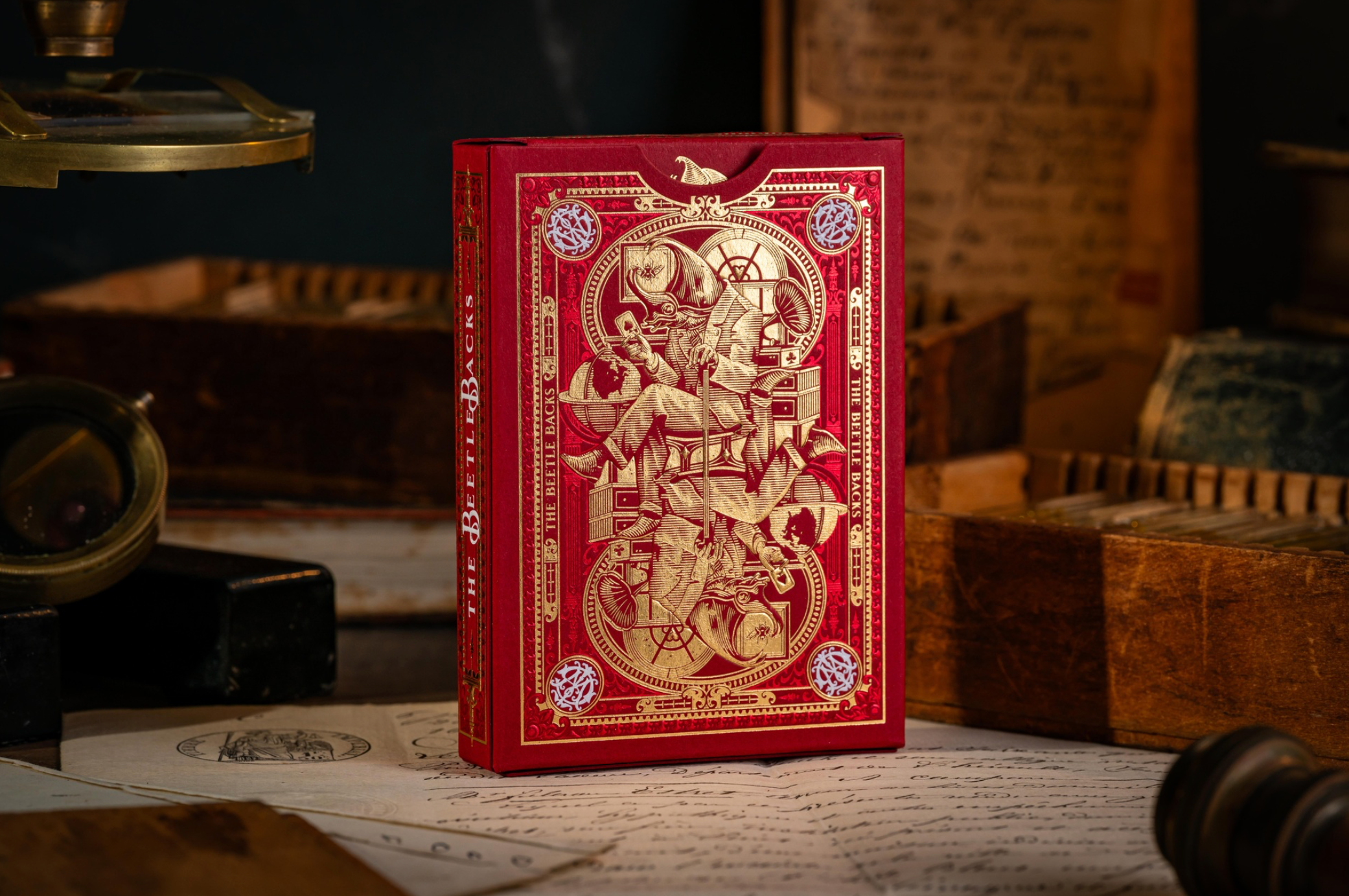 Beetle Backs Playing Cards - Crimson Edition – Rare Playing Cards