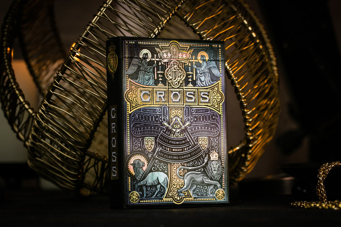 The Cross Playing Cards - Golden Grace Foiled Edition – Rare Playing Cards