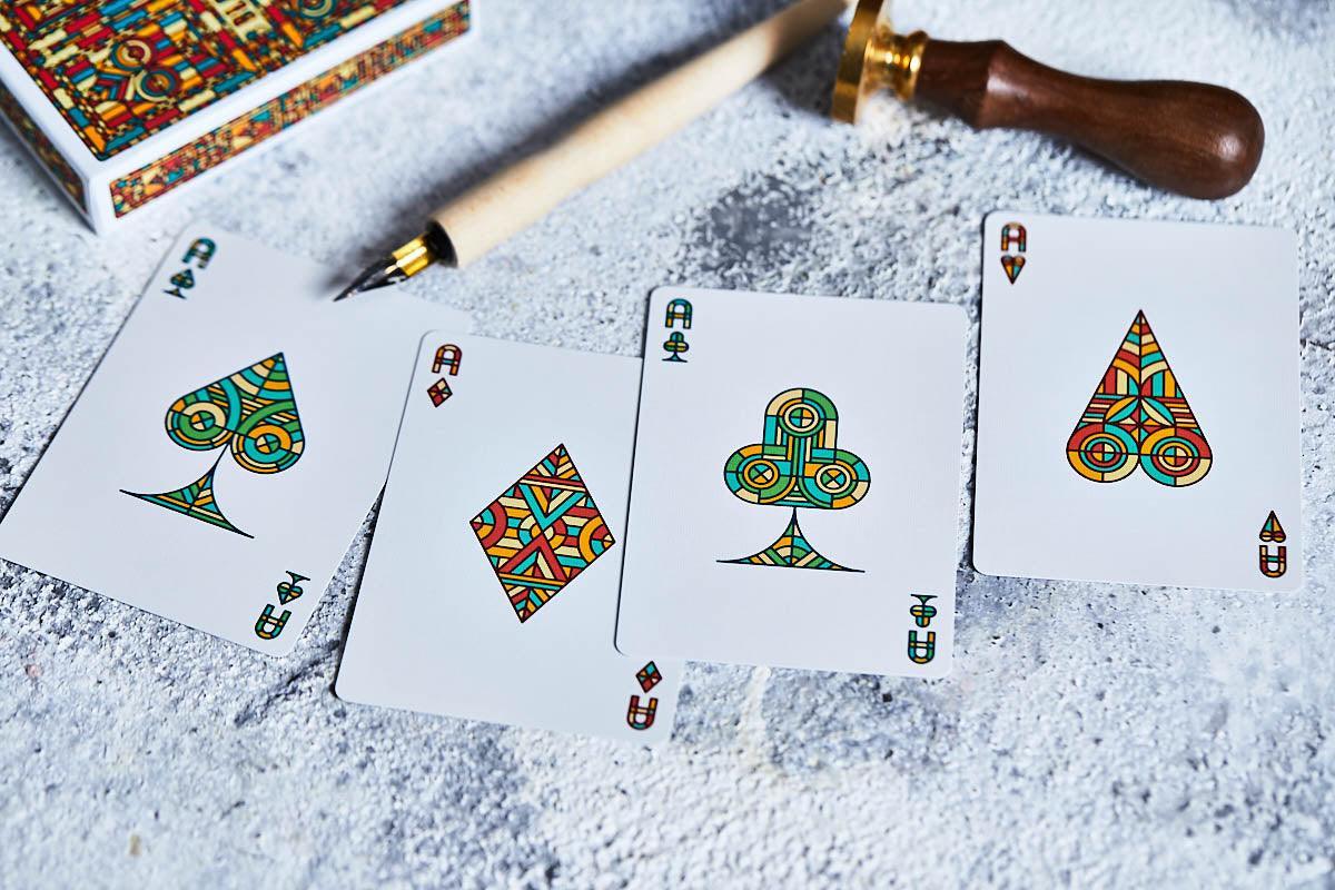 Bloodline Ruby Playing Cards by Riffle Shuffle – Rare Playing Cards