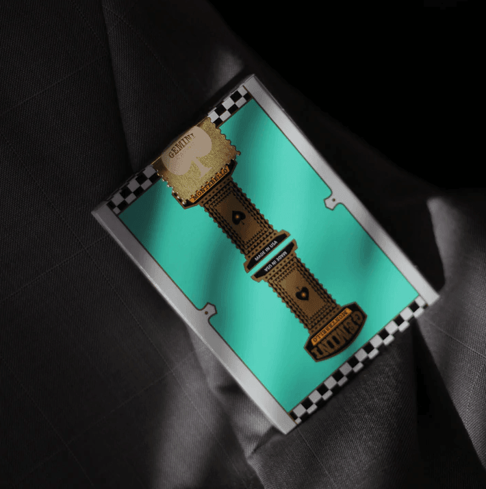 Gemini Casino Turquoise Playing Cards – Rare Playing Cards
