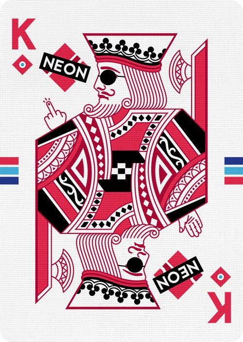 Hyper Neon Playing Cards by Riffle Shuffle – Rare Playing Cards