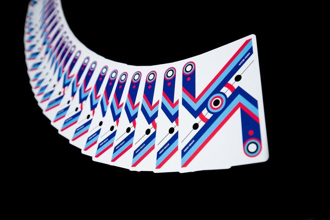 Hyper Neon Playing Cards by Riffle Shuffle – Rare Playing Cards