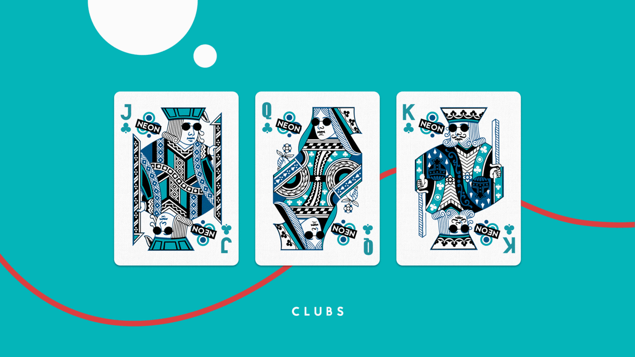 Neon Line Playing Cards – RarePlayingCards.com