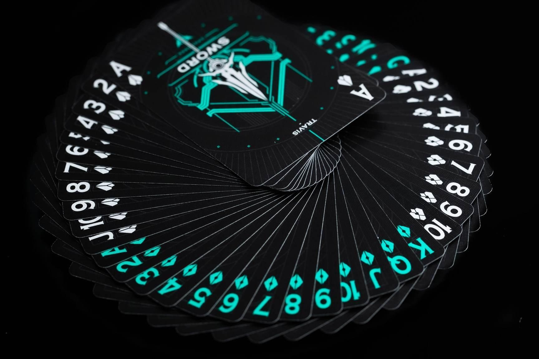 Deluxe Sword Playing Cards by The Card Mafia – Rare Playing Cards