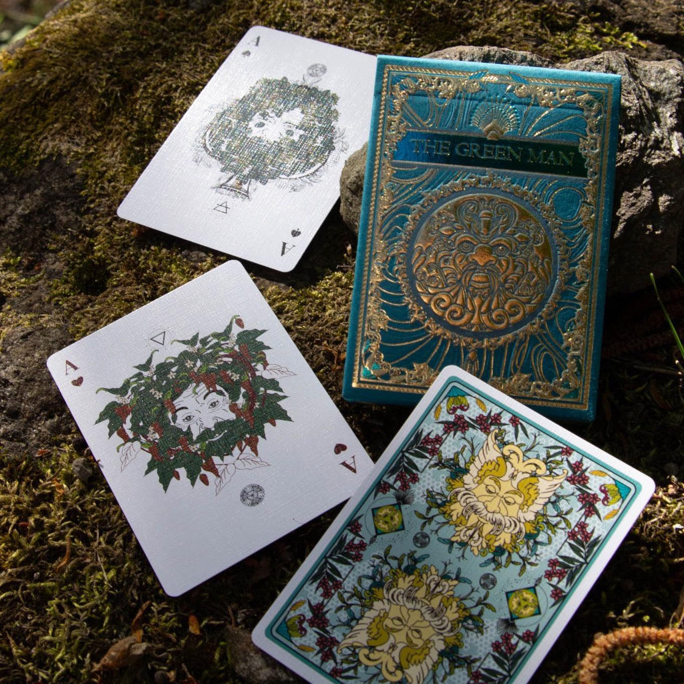 The Green Man Summer Playing cards by Jocu – Rare Playing Cards