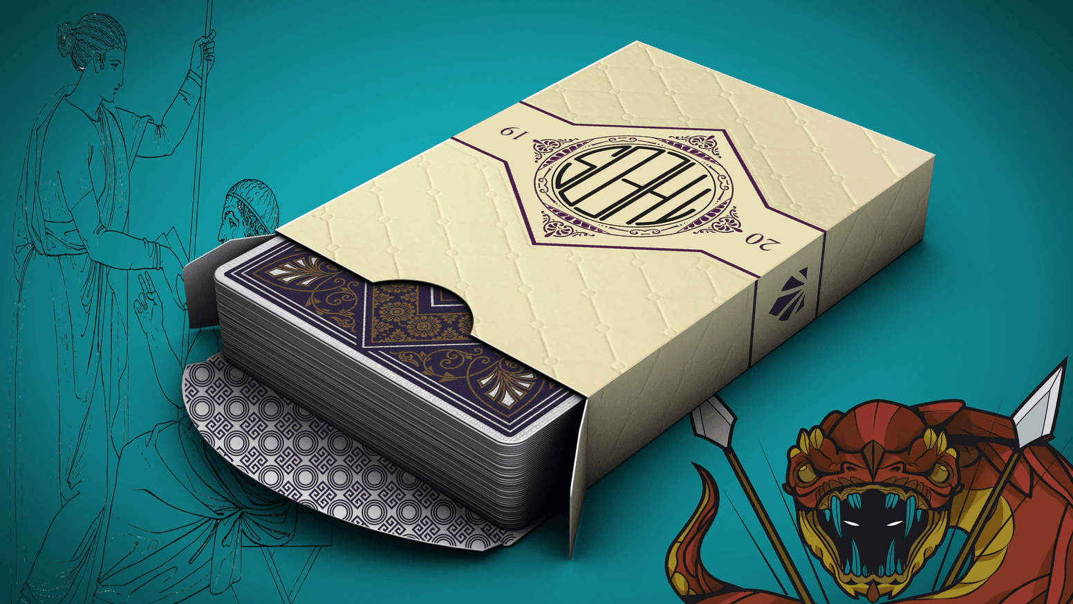 Theos Playing Cards Purple edition – Rare Playing Cards
