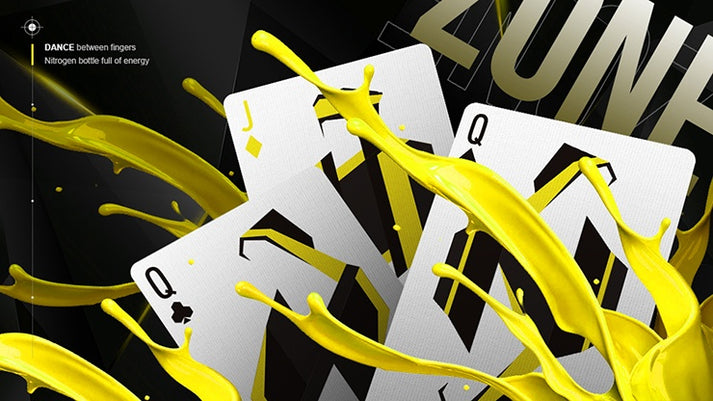 ZONE (Yellow) Playing Cards by Bocopo – Rare Playing Cards