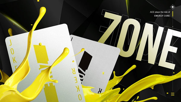 ZONE (Yellow) Playing Cards by Bocopo – Rare Playing Cards