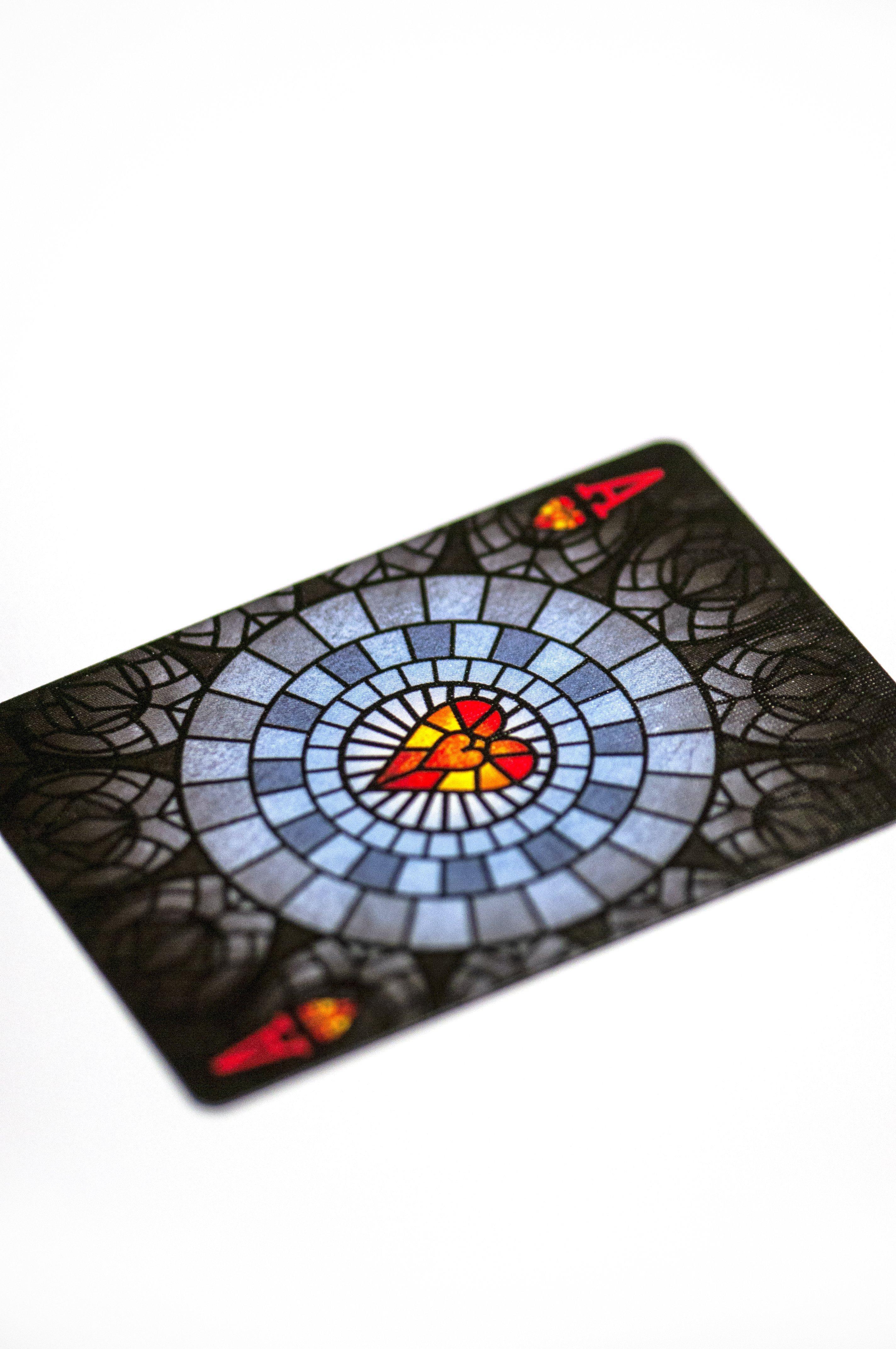 Bicycle Stained Glass Phoenix-RarePlayingCards.com – Rare Playing Cards