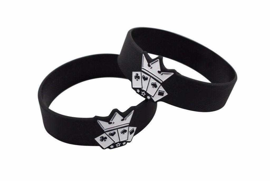 Black Wristband-RarePlayingCards.com – Rare Playing Cards
