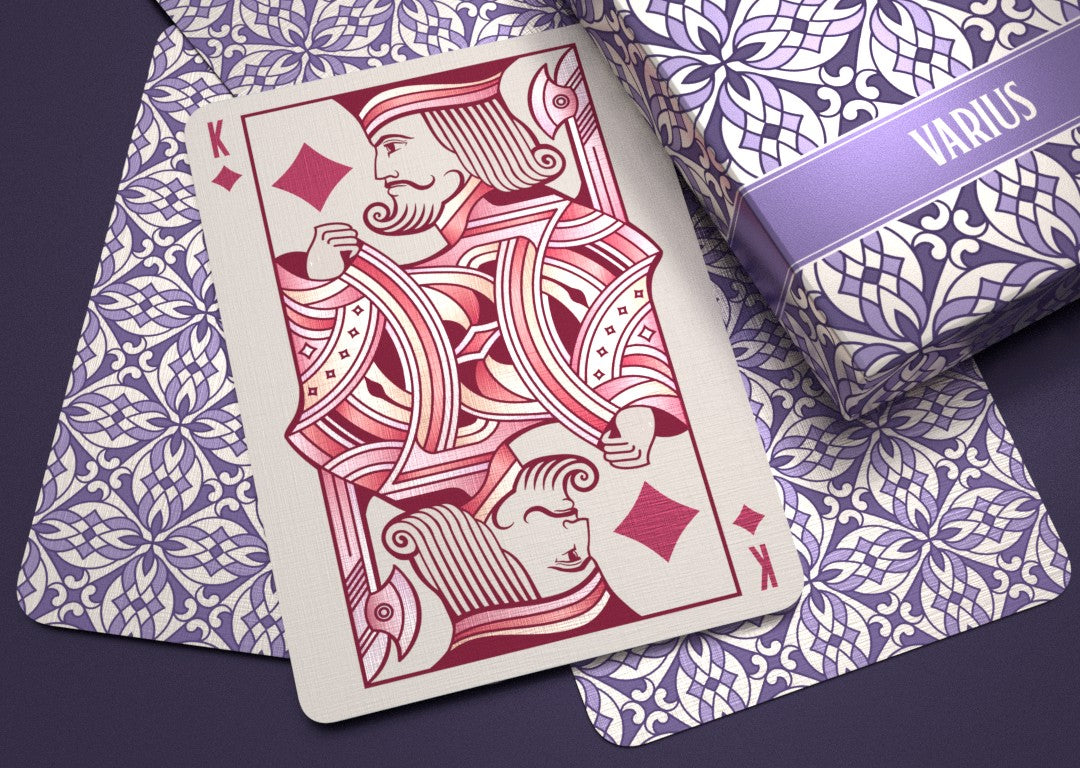 Varius Playing Cards Purple Edition by Montenzi – Rare Playing Cards