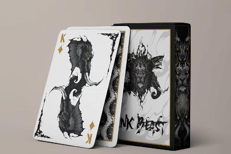 Ink Beast playing cards Gilded Gold Edition by Curio – Rare Playing Cards