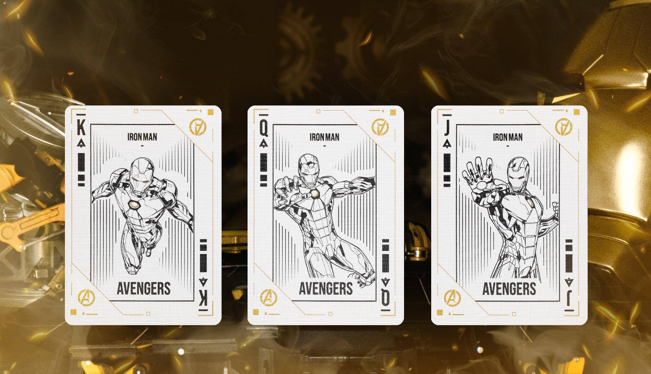 Gold Foil Iron Man Playing Cards - MK 21 by Card Mafia – Rare Playing Cards