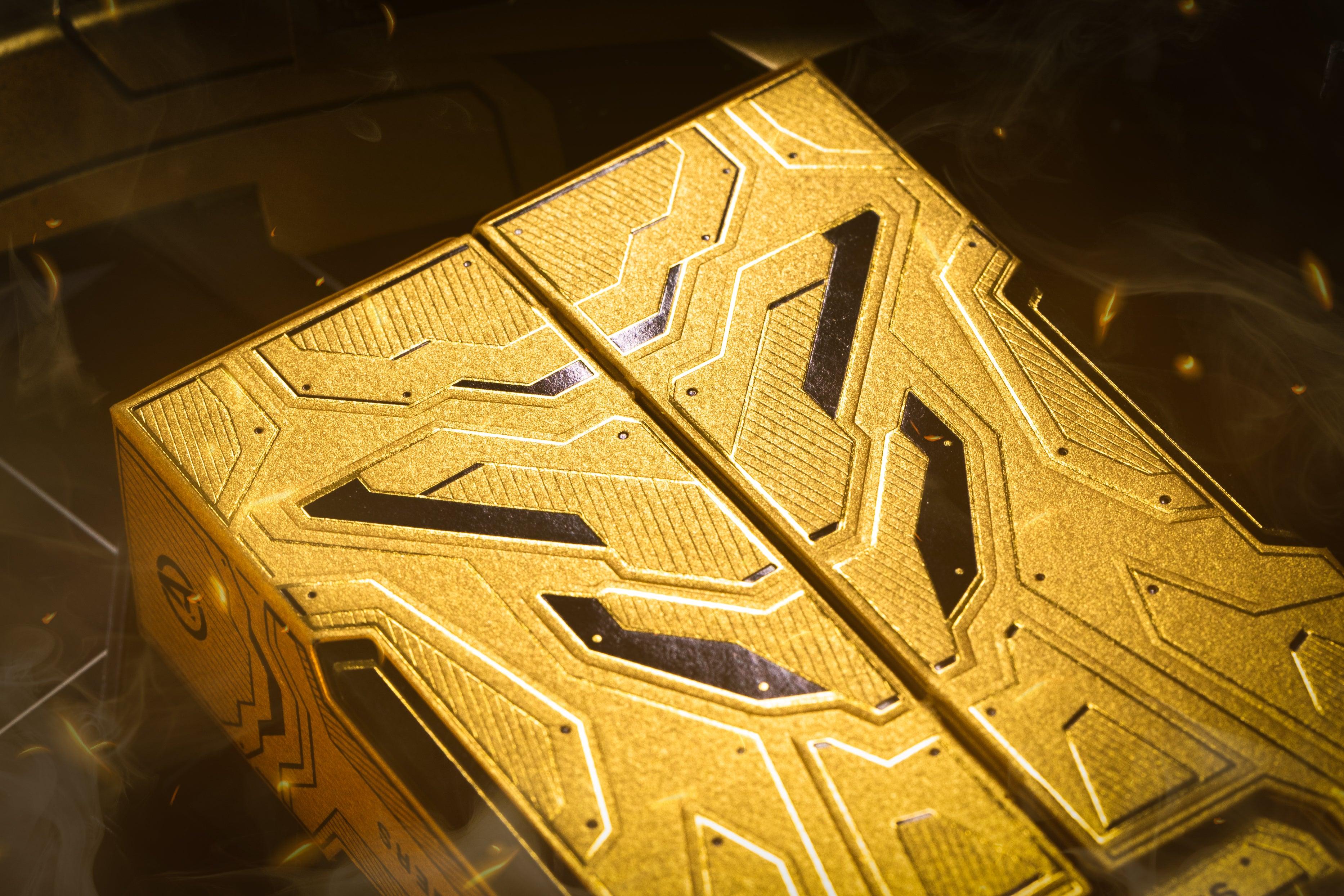 Gold Foil Iron Man Playing Cards - MK 21 by Card Mafia – Rare Playing Cards