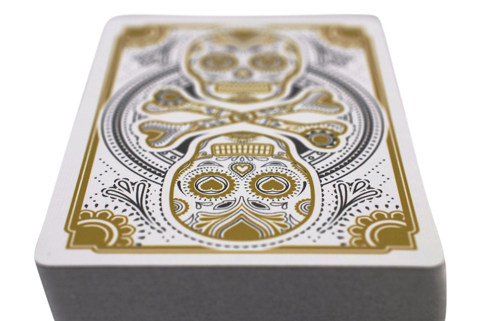 Muertos Mourning Gold-RarePlayingCards.com – Rare Playing Cards