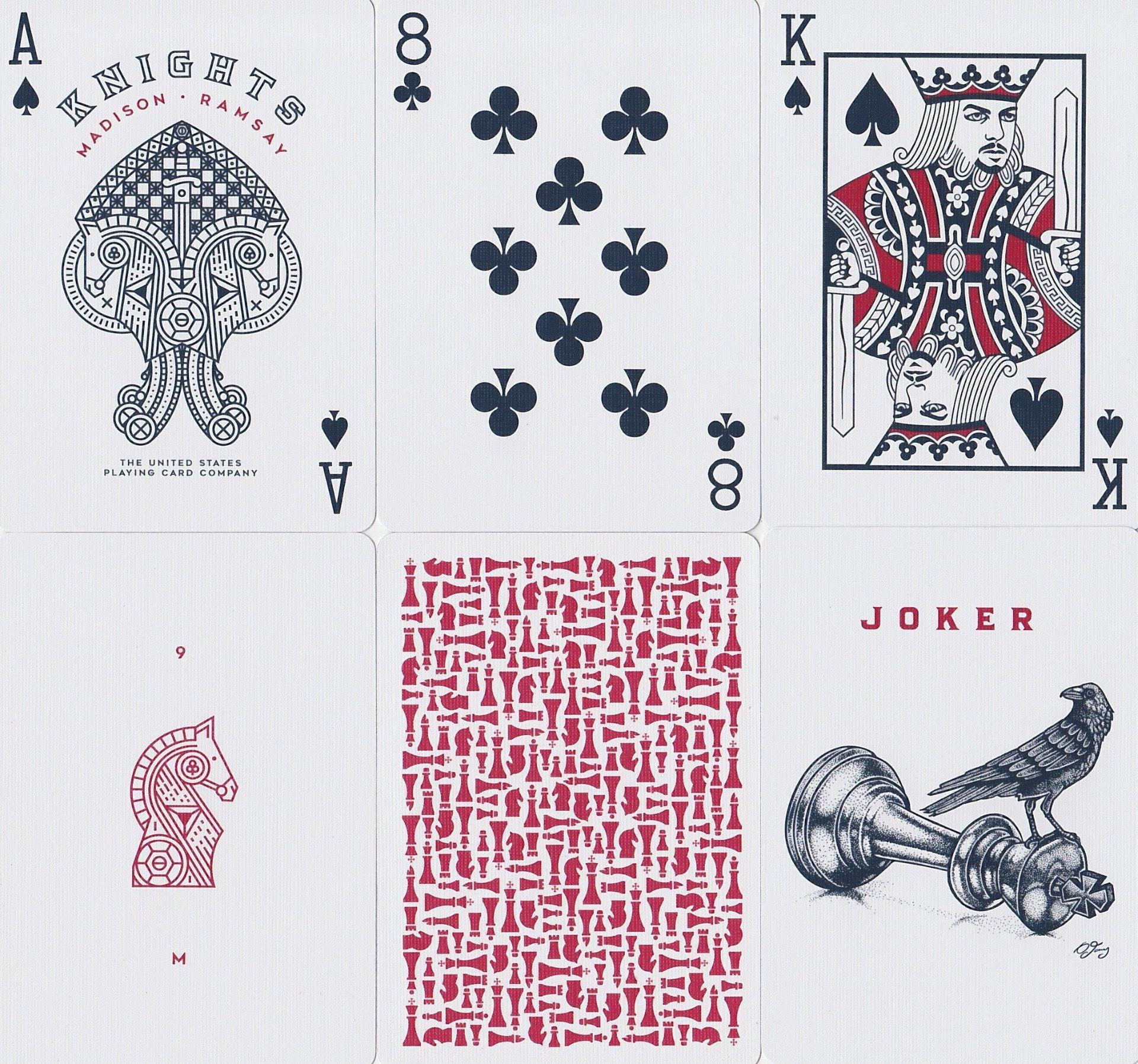 Red Knights-RarePlayingCards.com – Rare Playing Cards